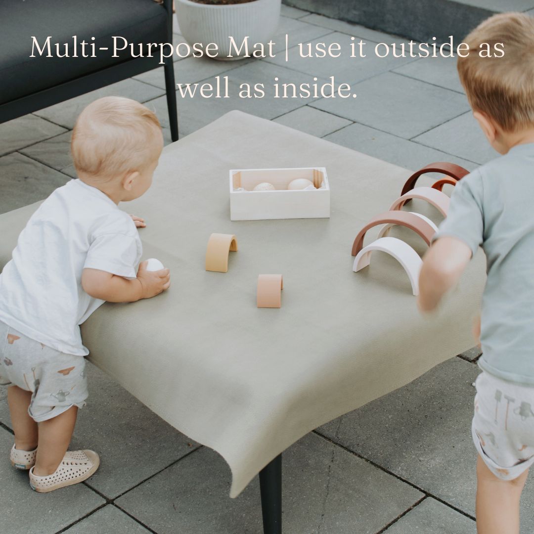 Raven + Blanc double-sided Vegan Leather splat Mat | playmat | 39"x39 ...